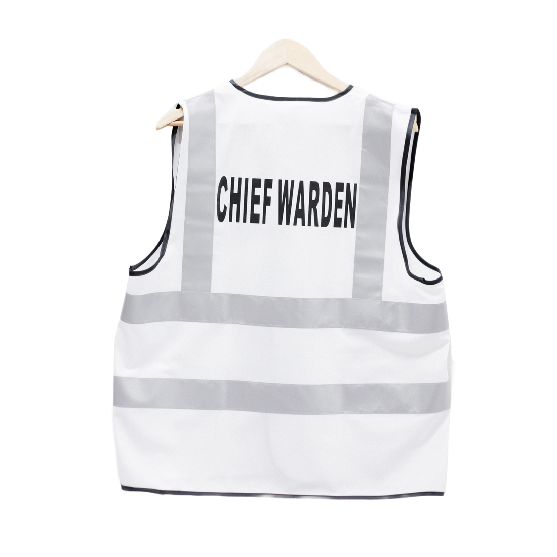 Emergency Vest | White Chief Warden – BounceReadiness