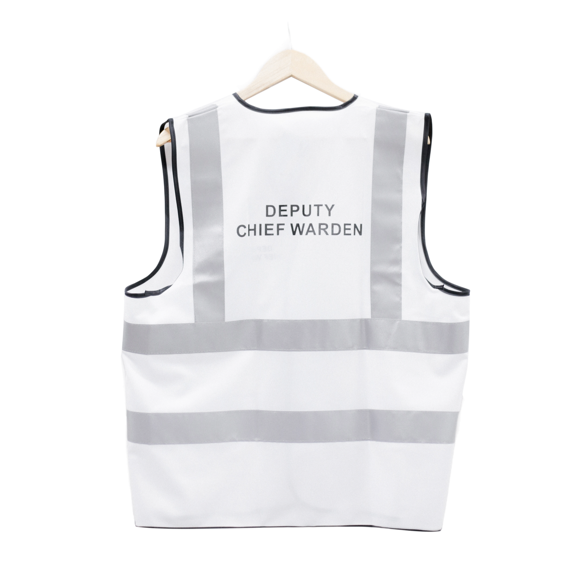 White Deputy Chief Warden Emergency Vest – BounceReadiness